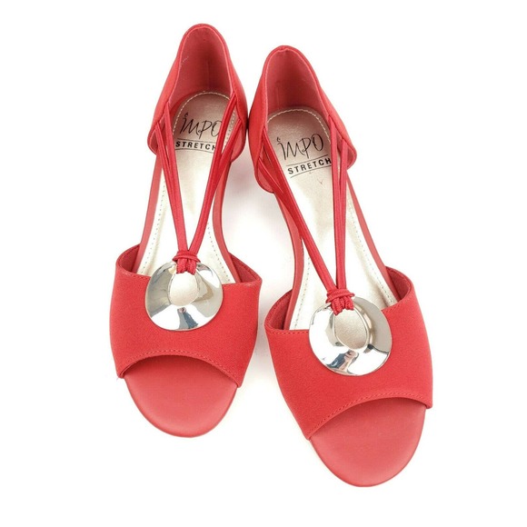 Impo | Shoes | Impo Regie Red Wedge Sandals Shoes Size 65 M | Poshmark